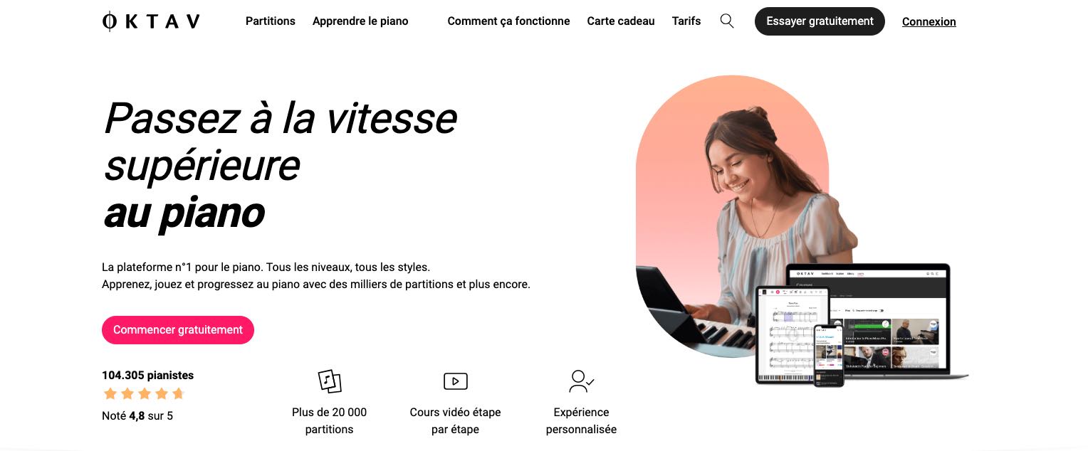 Avis OKTAV - Site de Partitions et Cours de Piano en ligne ...